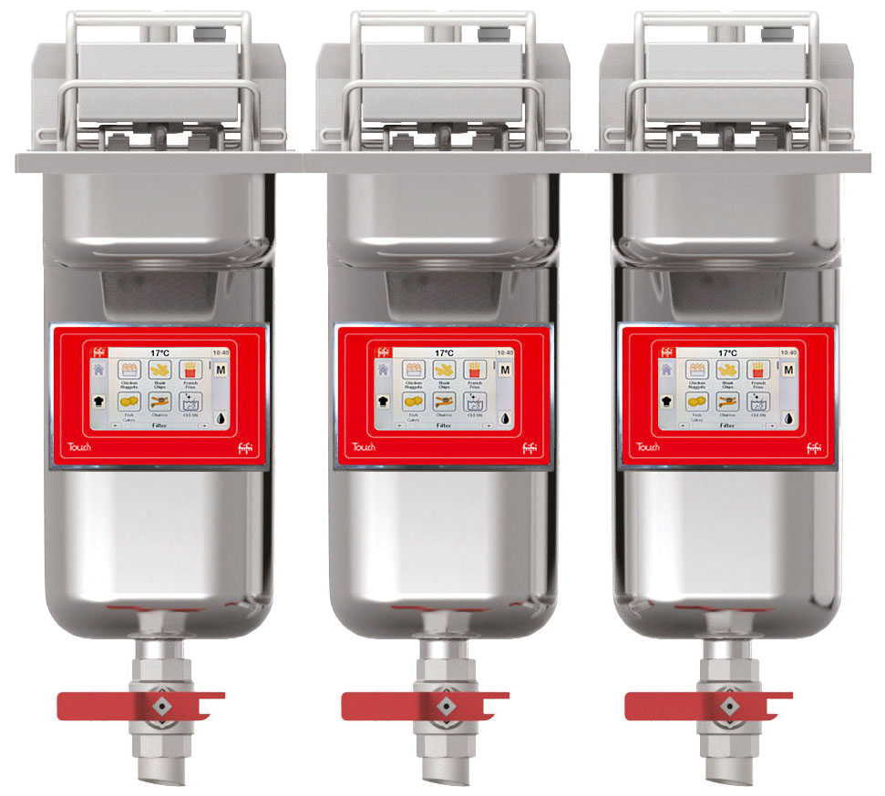 Touch 633 Electric Drop-in Twin Tank Fryer - 3 Baskets - W 600 mm - 3 x ...