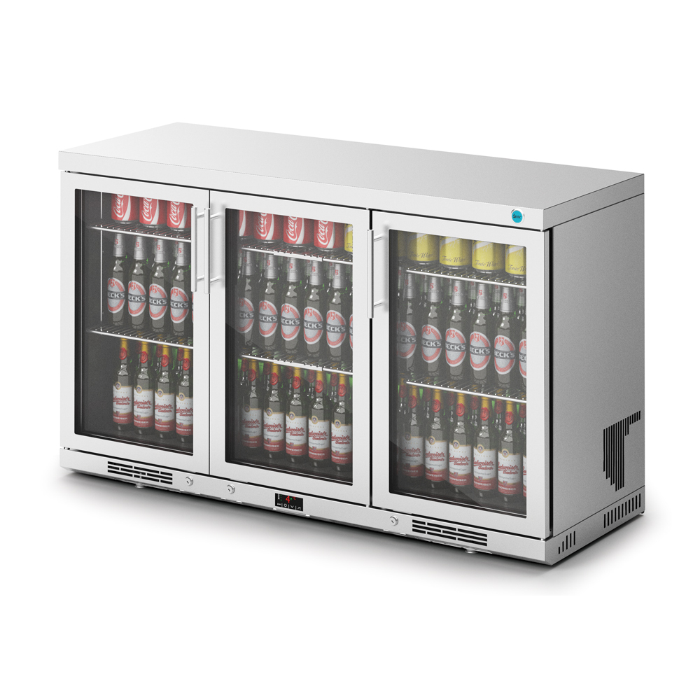 Ventus V135 Bottle Cooler [Front Load] - Glass Door - Stainless Steel ...