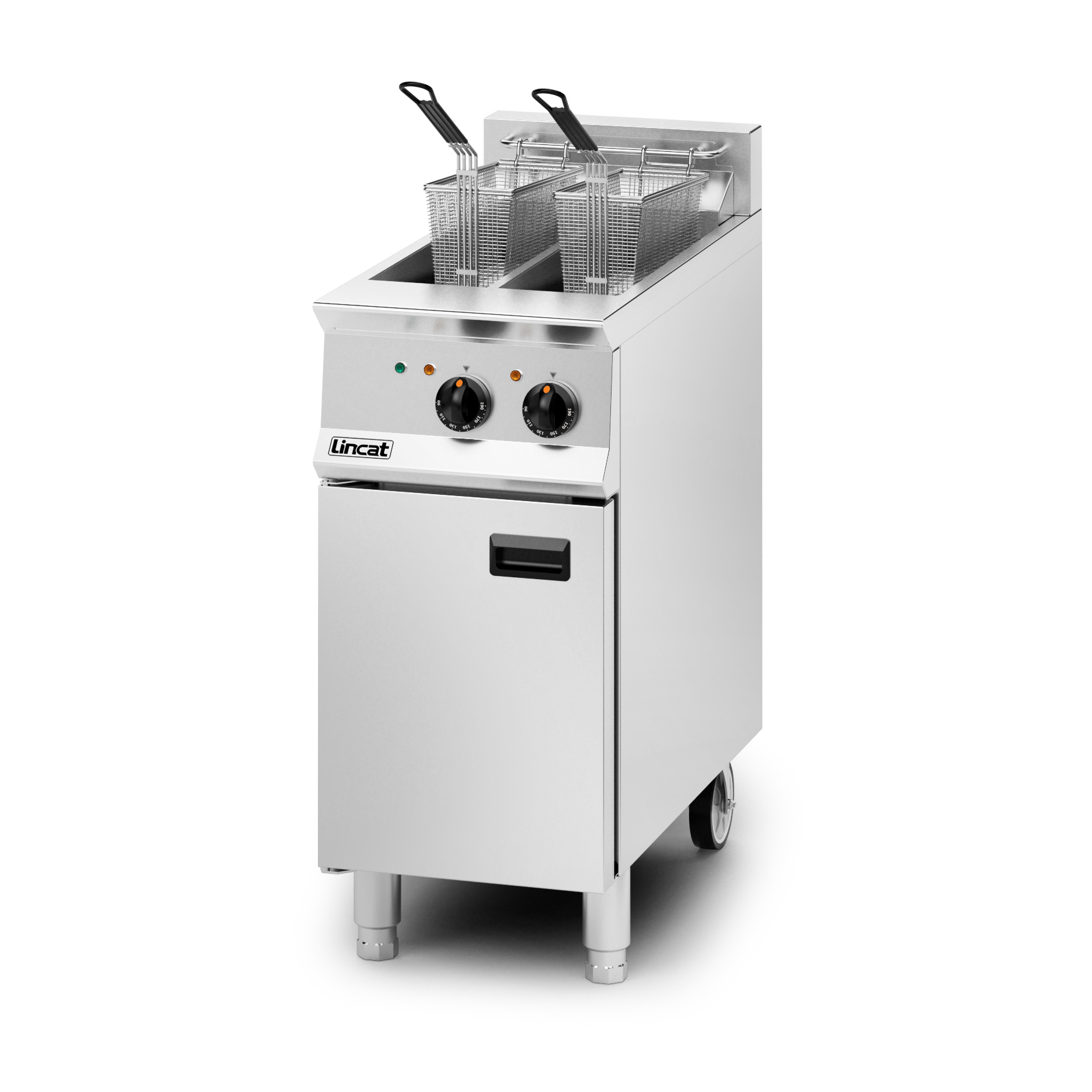 Opus Electric Free-standing Twin Tank Fryer - 2 Baskets - W 400 mm - 14 ...