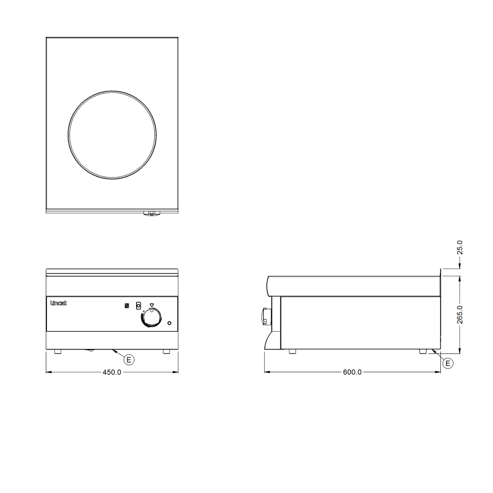 Silverlink Electric Counter-top Induction Hob [Wok] - 1 Zone - W 450 mm ...